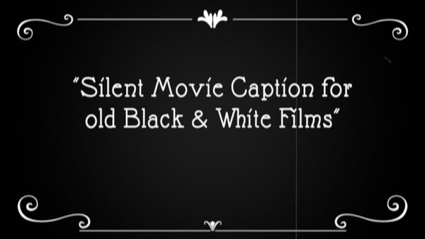 Silent Movie Font Silent Movie Text Hi Res Stock Photography And